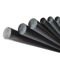 China Solid PVC Round Rod 20mm Black Grey RAL7011 ROHS for sale