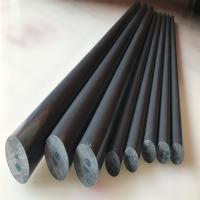 China Solid PVC Round Rod 20mm Black Grey RAL7011 ROHS for sale