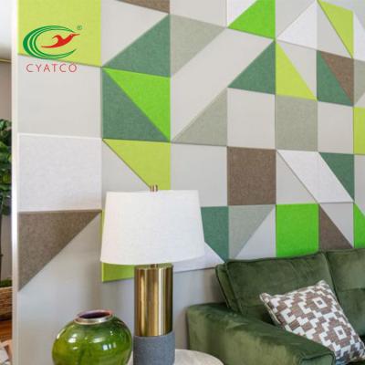 Cina Mattonelle sane acustiche del triangolo multicolore per le pareti insipide in vendita