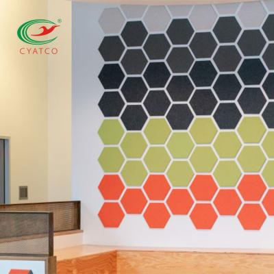 Cina La parete acustica dei pannelli per soffitti di esagono di Multiscene piastrella inodoro non tossico in vendita
