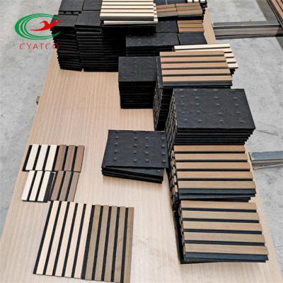 Cina Pannelli di legno insonorizzati neri non tossici, parete acustica di legno multiuso in vendita