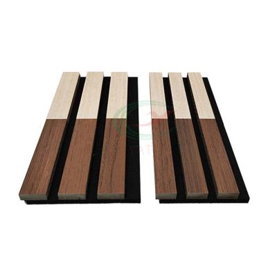 Cina Il pannello acustico sano di legno del FSC impiallaccia Mildewproof per il salone in vendita