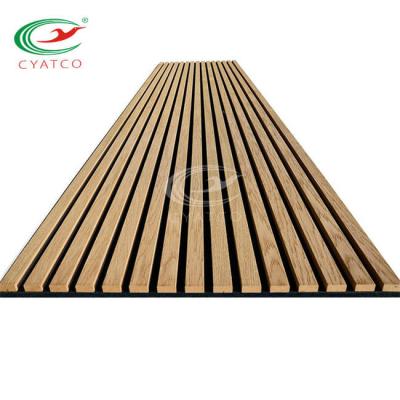 Cina Laminato impiallacci i pannelli di parete di legno della stecca acustica Mildewproof insipido in vendita