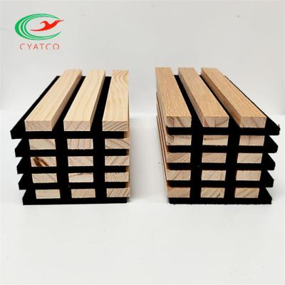 Cina Pannelli sani a prova di fuoco inodori per le pareti, pannelli acustici di legno scanalati non tossici in vendita