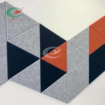 Cina Il suono acustico a prova di fuoco dell'OEM piastrella la forma multiuso del triangolo in vendita