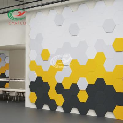 Cina Pannelli insonorizzati di esagono inoffensivo pratico, mattonelle acustiche di esagono di Mildewproof in vendita