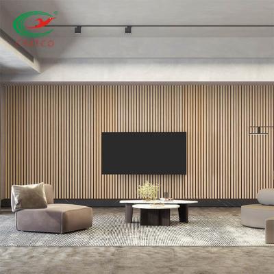 Cina Parete naturale di accento della stecca di legno di quercia ignifuga per la decorazione della stanza in vendita