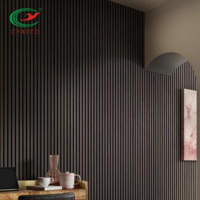Cina Bene durevole di legno verticale interno della parete della stecca dello SGS insonorizzato per lo studio in vendita
