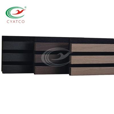 Cina 3D Legno Slat Wall Multifunzionale Disegno Unico pannello murario a piatto di legno Grille interno pannello in vendita
