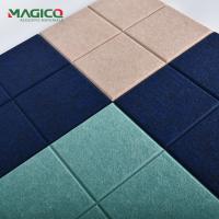 China 3D Decorative Acoustic Polyester Panels Soundproofing Solution 0.80-0.85NRC for sale
