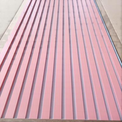 China Customized Grooved wooden slat acoustic panels  For Interior Decor for sale