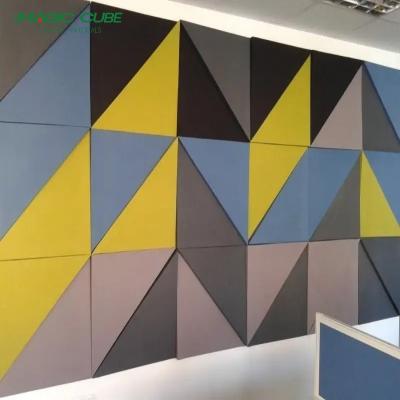 China 25mm Thick Acoustic Fabric Wrapped Wall Panels For Cinema Soundproofing for sale