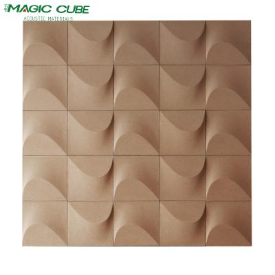 China Soundproof Recycled 3D Polyester Fiber Acoustic Panel for Space Decoration for sale