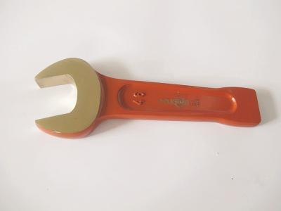 China non sparking Wrench,Striking Open，17---110mm,Al-br,Be-Cu,135-13500g,Golden color，Silver yellow color ， striking spanner for sale