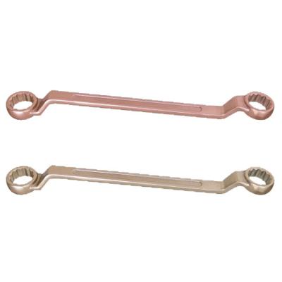 China non sparking Wrench,Double Box Offset 5.5*7-60*70mm,Al-br,Be-Cu,135-13500g,Golden color，Silver yellow color ,box spanner for sale