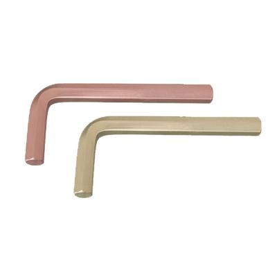 China non sparking Wrench,Hex Key，2-12mm,Al-br,Be-Cu,190-14500g,Golden color，Silver yellow color ,sparkless hex key spanner for sale