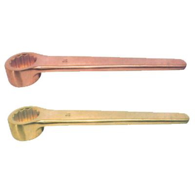 China non sparking Wrench,Single Box Convex 10-36mm,Al-br,Be-Cu,65-800g,Golden color，Silver yellow color ,Single box spanner for sale