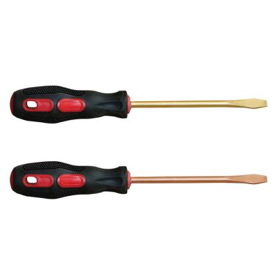 China non sparking tools slotted screwdiver 50mm 100mm  of beryllium copper or aluminum bronze for sale