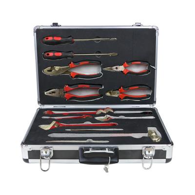 China non saprking tools hand tools set of beryllium copper and aluminum bronze 17pcs for sale