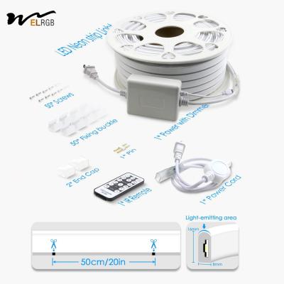 中国 120LED ディムブル LED ストライプ 6000K リモコン付きディムブル LEDロープライト 販売のため