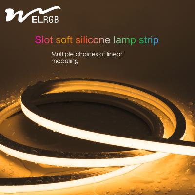 Cina Striscia LED a néon in manica di silicone incorporata 12V 24V Striscia LED Dimmabile in vendita