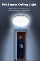 China 12W 18W Ceiling Motion Sensor LED Light 110V 220V Smart PIR Sensor Lighting for sale