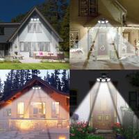 China 72LED IP65 3 Head Solar Security Light With Motion Sensor 360 Degree for sale