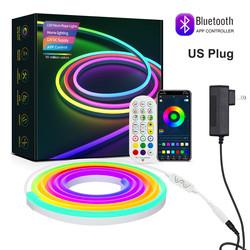 Cina Bluetooth Tuya Strip LED dimmabile 2000mm 3000mm Led Neon Flex RGB in vendita