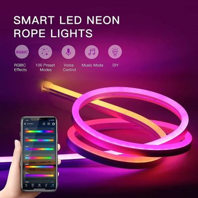 Cina 5m RGB LED Neon Strip WS2811 Neon Flex RGB 24V IP67 Esterno in vendita