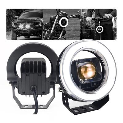 Cina 4.5inch Combo Auxiliary Amber Fog Light Vehicle Led Work Light 4inch Off Road 4x4 Bumper Truck Offroad Car Led Driving Light in vendita