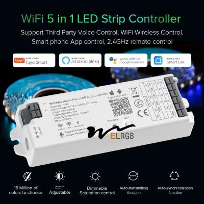 Cina Controller WB5 Componenti di luci a striscia a LED 5CH RGB RGBW CCT Dimmer Controller in vendita
