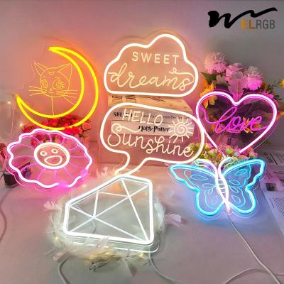 China Sinais de Neon Acrílico de Alta Densidade 3000K Sinais de Neon Led Com Reverso Acrílico Claros à venda