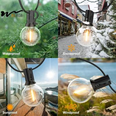 Cina 7.6m-45m Lampade in plastica per esterni Lampade a corda Soft Warm White AC 220V in vendita