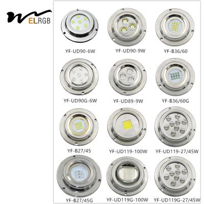 Cina Bronzo 450w Oceano Led luci subacquee IP68 luci subacquee Transom in vendita