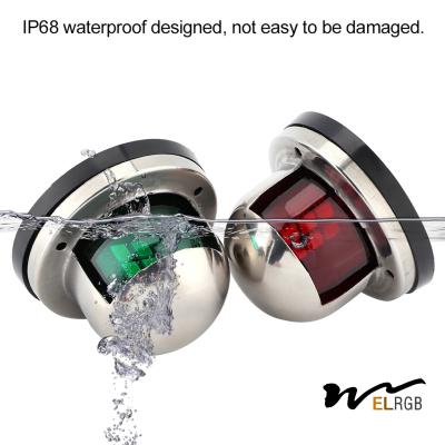 Cina 5050SMD IP68 Faretti a prua per imbarcazioni Rosso Verde Luci di navigazione a prua LED in vendita