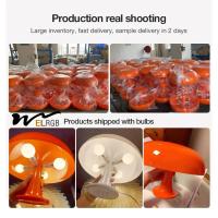 China Acrylic Orange Mushroom Lamp Indoor Work Light E27 Switch Control for sale