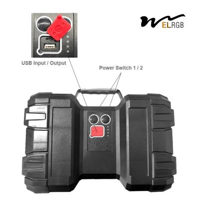 China 40W Multi Function Portable Searchlight IP55 High Powered Handheld Spotlight Te koop