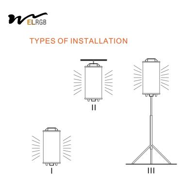 中国 2835SMD IP64 三脚付き LED 作業灯 充電可能 LED 建設灯 販売のため