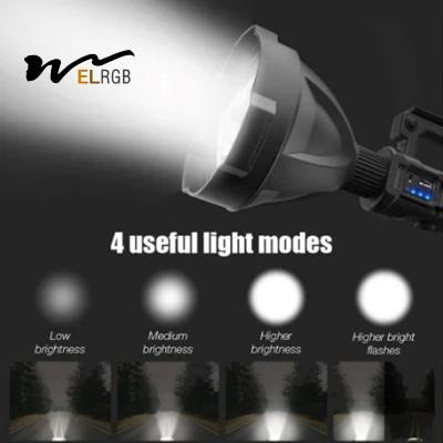 Cina 90000 lumens Luce di lavoro all'aperto 6000K Riflettore di caccia ricaricabile in vendita