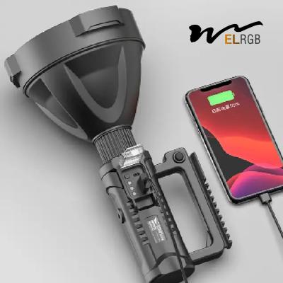 Cina 90000 lumens Luce di lavoro all'aperto 6000K Riflettore di caccia ricaricabile in vendita