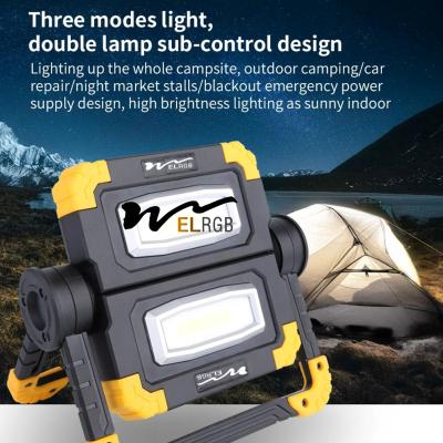 Cina 2000lm COB Led Work Light Outdoor Working Light Rechargeable Cob Work Light Lumiera di lavoro a LED in vendita