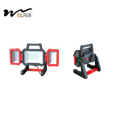 Cina 3000LM Lampada di lavoro esterno pieghevole IP54 Lampada di alluvione portatile ricaricabile in vendita