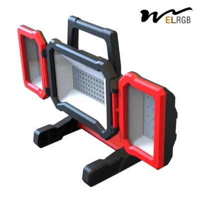 Cina 3000LM Lampada di lavoro esterno pieghevole IP54 Lampada di alluvione portatile ricaricabile in vendita