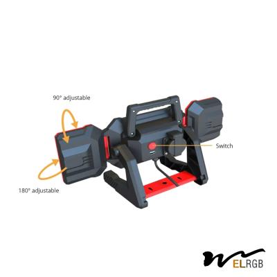 Cina 3000LM Lampada di lavoro esterno pieghevole IP54 Lampada di alluvione portatile ricaricabile in vendita