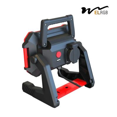 Cina 3000LM Lampada di lavoro esterno pieghevole IP54 Lampada di alluvione portatile ricaricabile in vendita