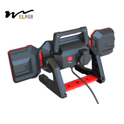 Cina 3000LM Lampada di lavoro esterno pieghevole IP54 Lampada di alluvione portatile ricaricabile in vendita