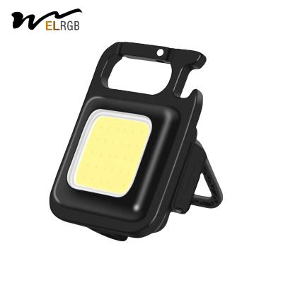 China 800Lm COB Recarregável Keychain Light Portátil 4 Modos de Luz Bolso à venda