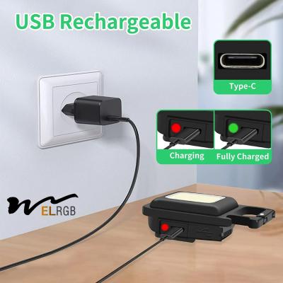 China 800Lm COB Recarregável Keychain Light Portátil 4 Modos de Luz Bolso à venda