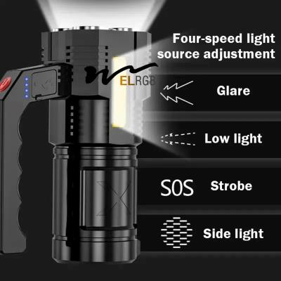 Cina 1500mah Torcia impermeabile ricaricabile Luce di lavoro esterna 6000K in vendita