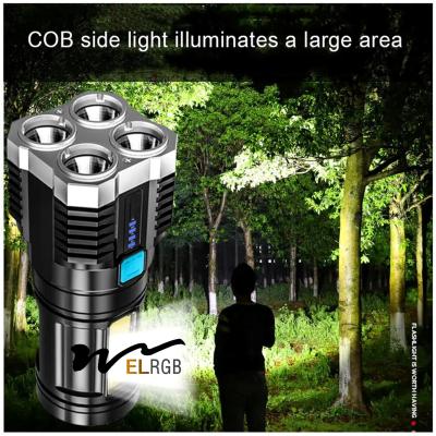 Cina 1000 lumens 4 led lampadina a sfera ricaricabile multifunzione in vendita